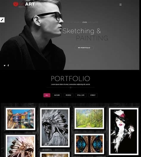 40 Best Wordpress Themes For Artists 2025 Free And Premium Theme Junkie