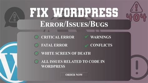 Fix Wordpress Critical Error White Screen And Customize Wordpress By Yasir Ir Fiverr