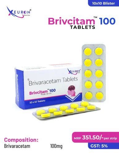 100 Mg Brivaracetam Tablets At ₹ 2000 Box In Panchkula Id 2851252275597