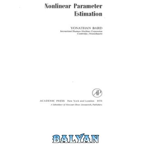 خرید و قیمت دانلود کتاب Nonlinear Parameter Estimation ترب