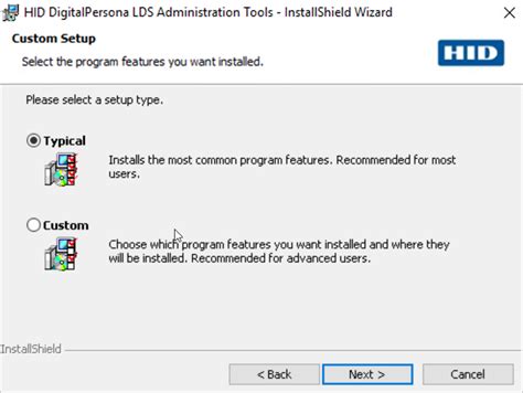 Installing The Optional Components Digitalpersona Lds Hid Global