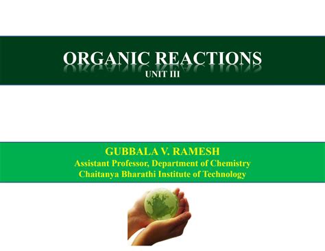 Solution Unit 3 Organic Reactions Ppt Studypool