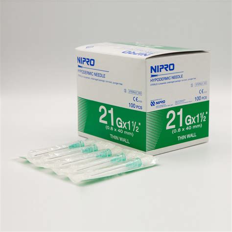 Nipro Hypodermic Needle 18g X 12″ 1 Box 100 Pcs Sea Th