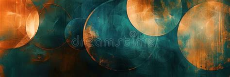 Abstract Illustration Featuring Overlapping Circular Patterns In Shades