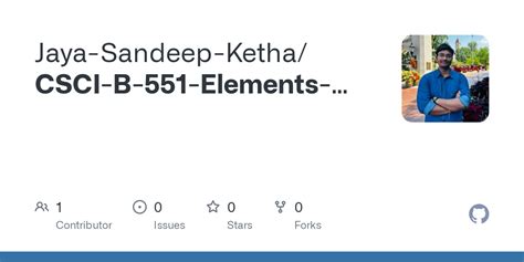 github jaya sandeep ketha csci b 551 elements of artificial intelligence