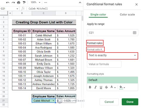 How To Apply Color To Drop Down List In Google Sheets Ways