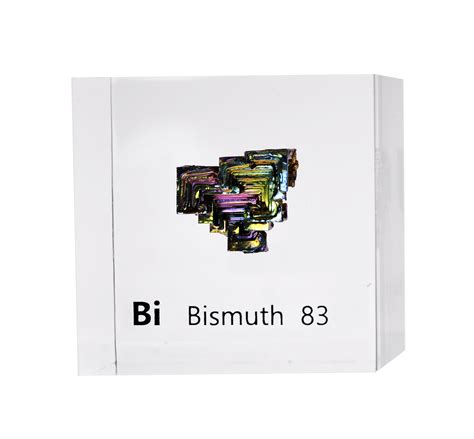 Bismuth 50mm Lucite Cube — Luciteria Bismuth 50mm Lucite Cube — Luciteria