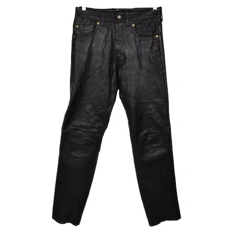 Мъжки кожен панталон Mens Leather Pants Mens Leather Clothing
