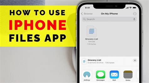 How To Use Iphone Files App Complete Guide Youtube