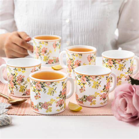Buy Larah By Borosil Amora Mug Set 180 Ml At Best Price Online In
