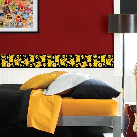 Roommates Pokemon Pikachu Peel And Stick Wallpaper Border Vinyl Repositionable
