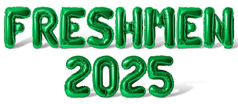 Letter Balloons Freshmen 2025 16 Inch Alphabet Letters Foil Mylar Balloon Freshman Year Party