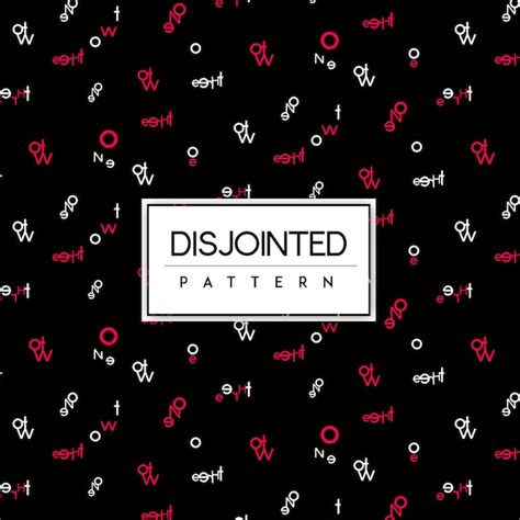 Premium Vector White Black And Red Text Seamless Pattern Background