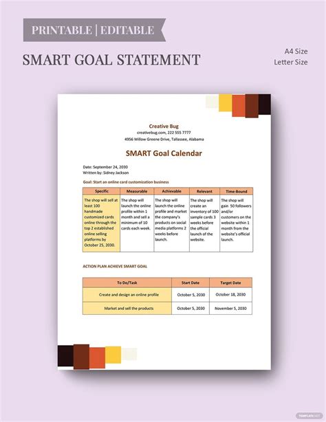 Editable Smart Goal Planner Templates In Word To Download