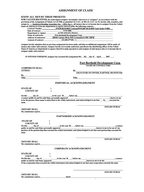 Fillable Online Irrevocable Assignment Of Claim Gumata Inc Fax Email