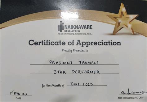 Prashant Takwale On Linkedin Starperformer Success Update