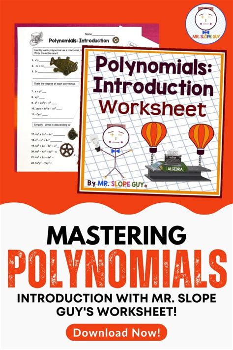 Polynomials Introduction Worksheet [video] [video] Polynomials