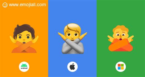 “🙅”禁止手势 emoji表情符号 — 意思 · 复制 emojiall