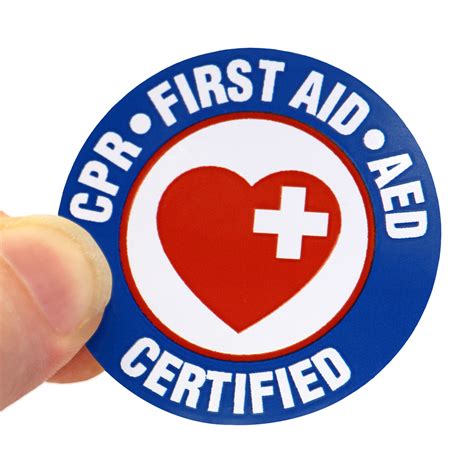 Cpr First Aid Certified Hard Hat Decal Signs Sku Hh