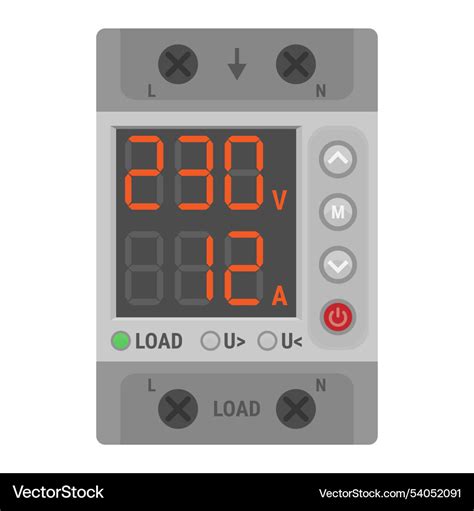 Voltage Monitoring Modular Relay Royalty Free Vector Image