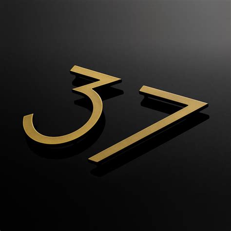 Brass House Numbers Ferosa