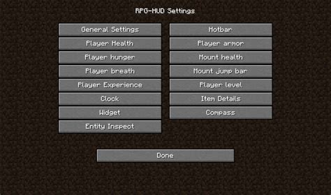RPG Hud Forge Minecraft Mods CurseForge