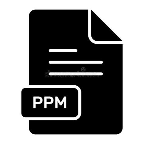 An Amazing Vector Icon Of Ppm File Editable Design Stock Vector