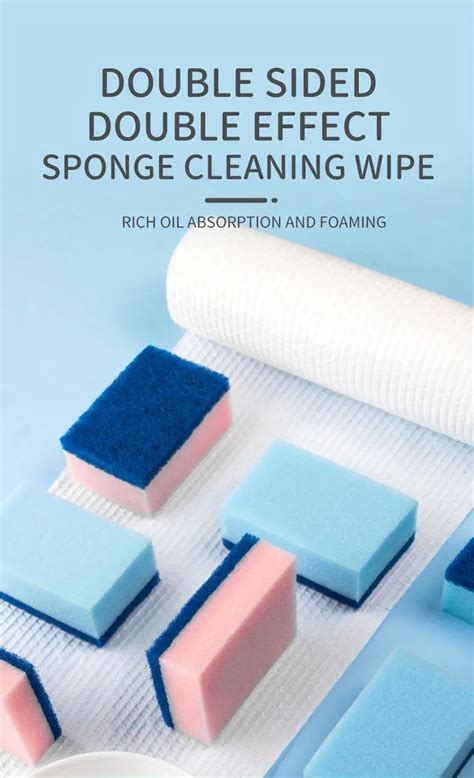 51020150pcs 주방 청소 스폰지 배치 청소 스폰지 비 스크래치 식기 세척기 스폰지 스크럽 패드 Temu