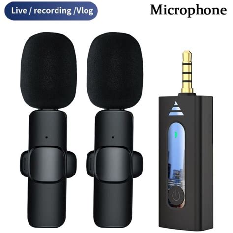 Dfvds Omnidirectional K35 Lavalier Lapel Microphone Wireless Bluetooth 5 3 K35 Condenser Mic
