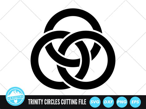 Trinity Rings Svg Borromean Rings Svg Graphic By Lddigital · Creative Fabrica