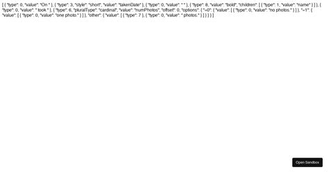 Message Format Forked Codesandbox