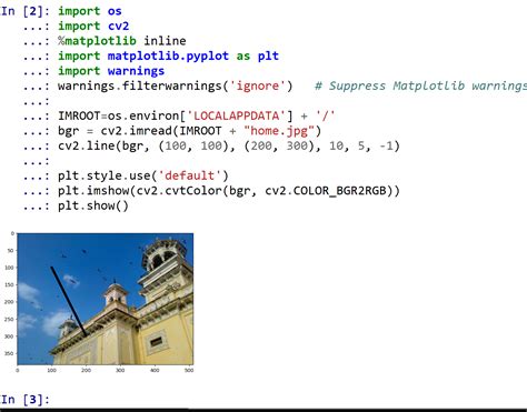 OpenCV で点や線の描画OpenCVPython を使用