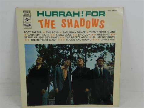 The Shadows Hurrah For The Shadows Lp Kringwinkel
