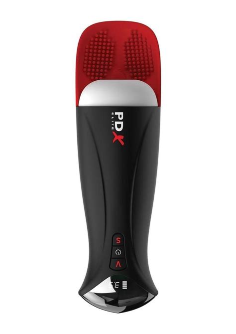 Pdx Elite Fap O Matic Pro Xl Rechargeable Masturbator Blackred