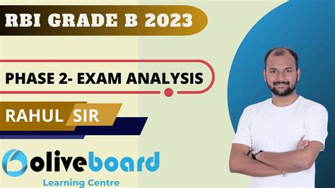 Rbi Grade B Phase 2 Detail Analysis Rahul Sir Oliveboard Learning Center Offline Classes