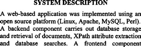 XML Metadata Document Hierarchy Download Table