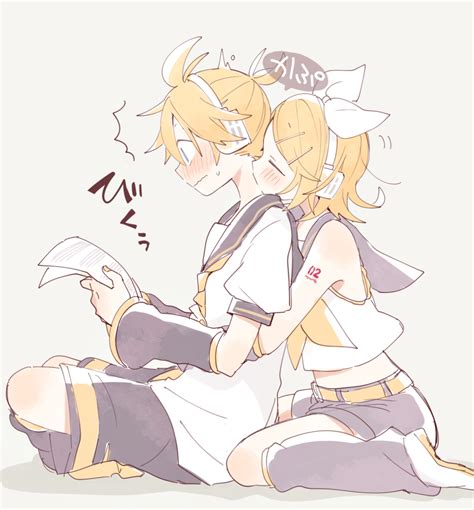Kagamine Rin And Kagamine Len Vocaloid Drawn By Suzumifallxalice