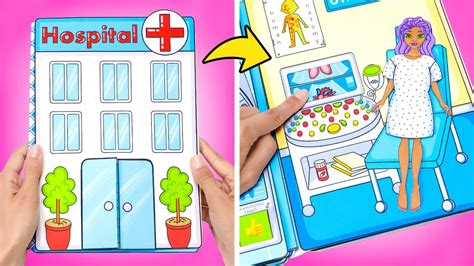 Diy Paper Hospital Playbook 🏥 Best Paper Doll Games Youtube