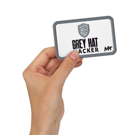 Grey Hat Hacker V4 Embroidered Patches Myhackertech
