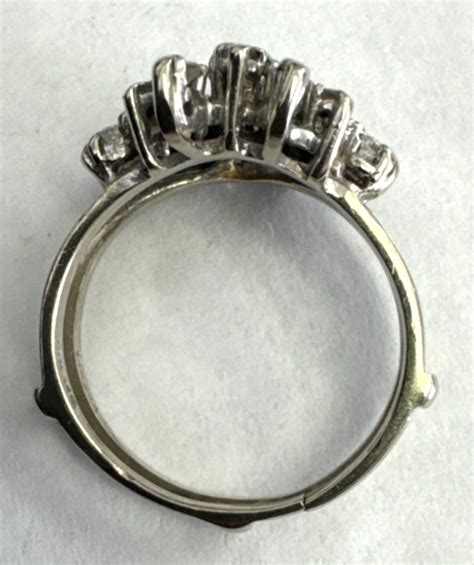 Vintage 14k Wedding Diamond Ladies Ring Size 75 Ebay