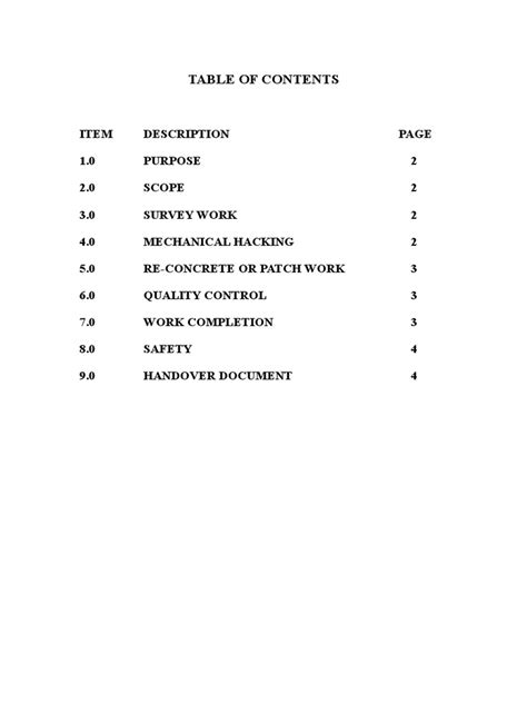 Method Statement For Building Concrete Wall Hacking Pdf