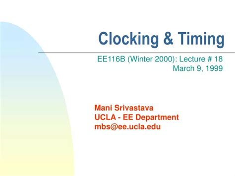 PPT Clocking Timing PowerPoint Presentation Free Download ID