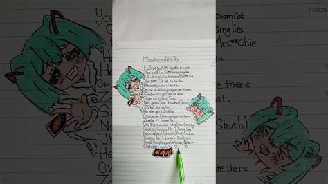 Mimukauwa Nice Try 🃏🎀 Lyrics Lyrics Miku Vocaloid Hatsunemiku Shorts Youtube