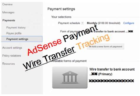 How To Track Wire Transfer AdSense Payment