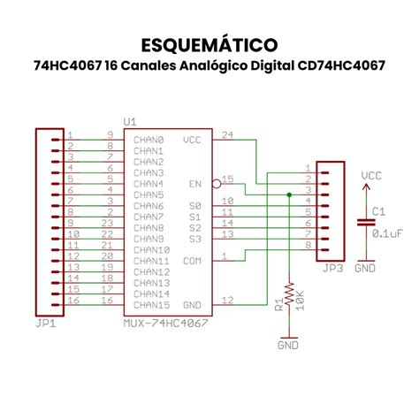 74hc4067 Multiplexor Análogo 16 Canales