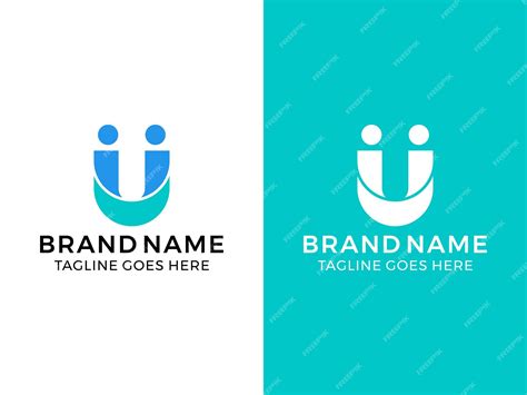 Letter U Symbol Logo Design Vector Template Premium Vector
