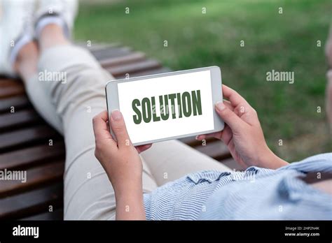 Conceptual Caption Solution Concept Meaning A Means Of Solving A Problem Or Dealing With A