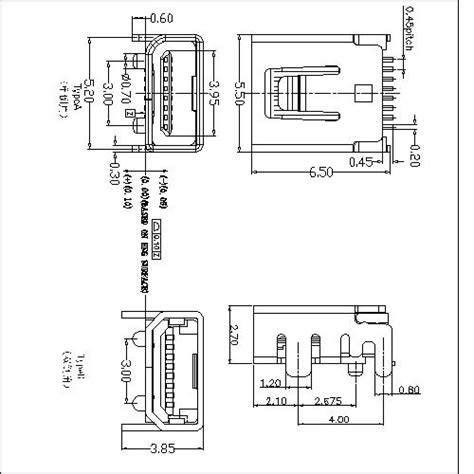 8p Receptacle Smt Mini Usb Socket China Manufacturer