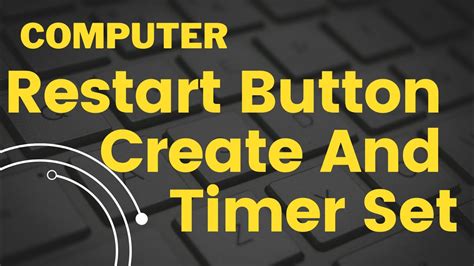 How To Set Computer Auto Restart Timer In Windows 10 Auto Restart Timer Chosely Blog Youtube