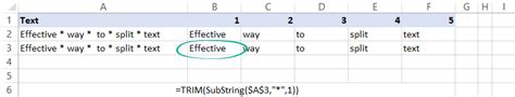 Split Text With Delimiter Excel Formulas And Examples